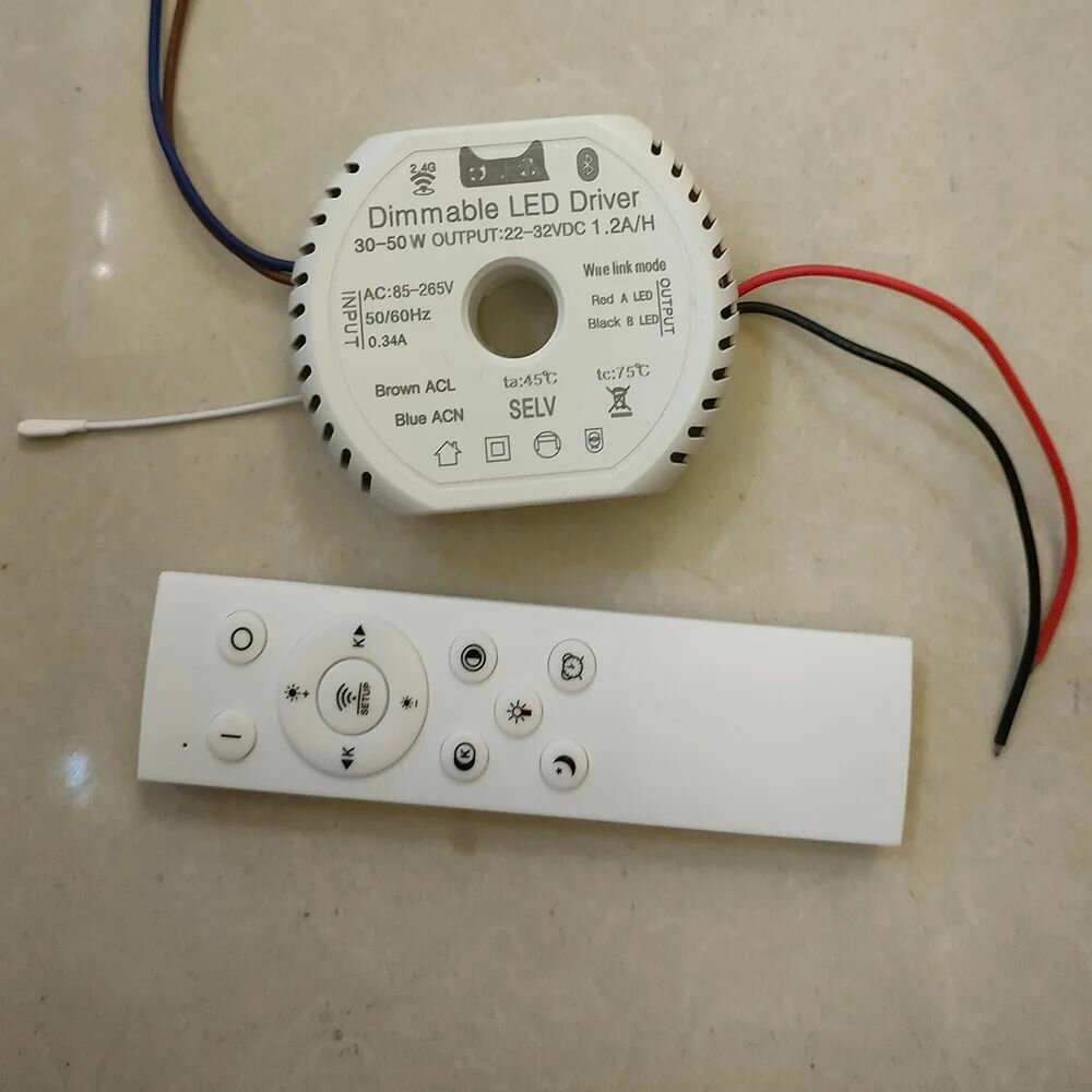 Круглый светодиодный драйвер AC220V до DC22-32V 1.2A 2A Адаптер источника питания Внешний трансформатор для стрип-лампы Indo