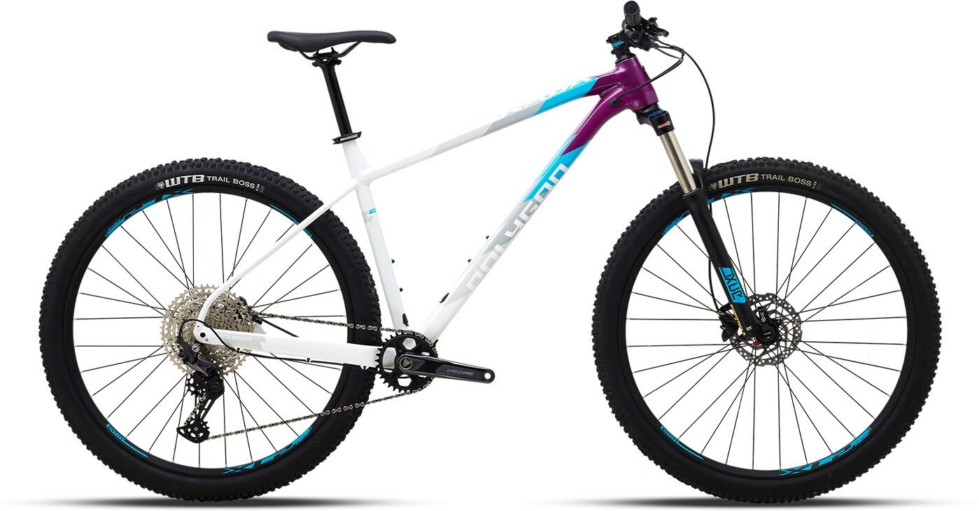 Велосипед горный Polygon Xtrada 7 29 (2023), рама XL, цвет Фиолетовый-белый