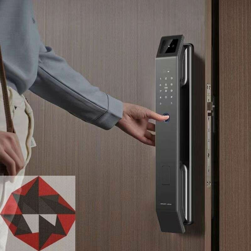 Полностью автоматический электронный умный дверной замок с 3D-распознаванием лица, отпечатком пальца и паролем. Противоугонный. Оптовая продажа от производителя.