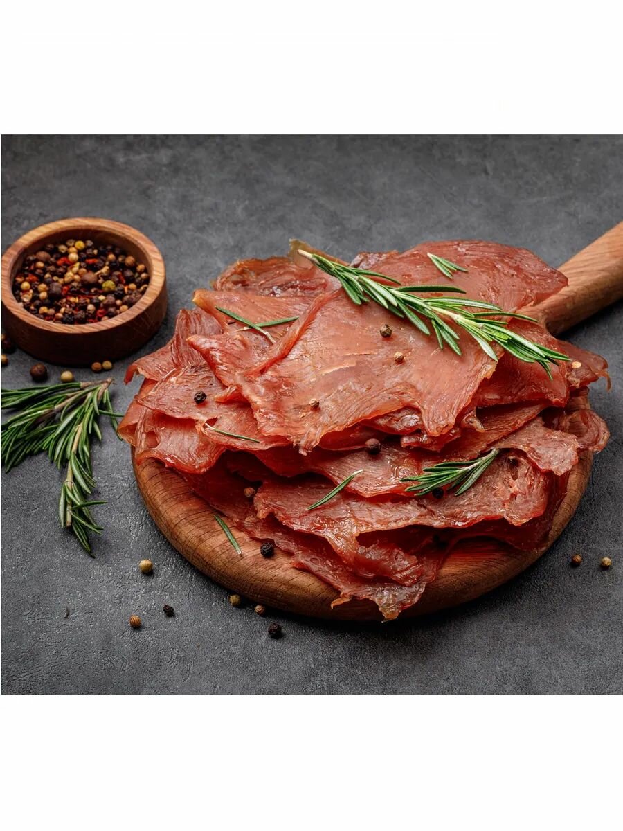 Натуральныу мясные чипсы из курицы "Кавказские", упаковка 500г.