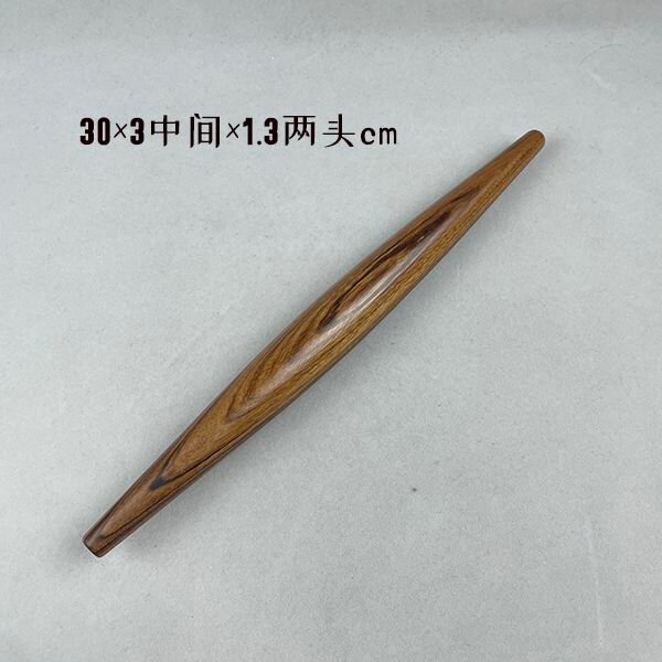 Валик для раскатки теста из палисандра, валик для раскатки теста из массива дерева, валик из красного дерева для домашнего использования, валик из эбенового дерева с двумя заостренными концами, специально для ресторанов, ручная работа.