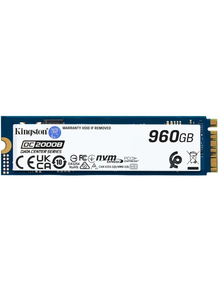 SSD-накопитель Kingston SEDC2000BM8/960G, PCIe 4.0 x4, 960GB, синий