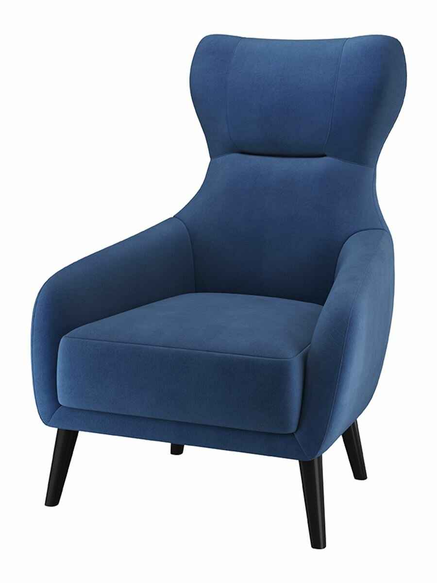 Кресло EXTRASOFT-1, 750х730х1030, тон черный синий MUCHIO 19