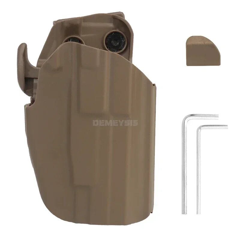 Тактическая кобура Demeysis для Glock 19 23 29 32 38 H&K P30 9 мм Бежевый, tan