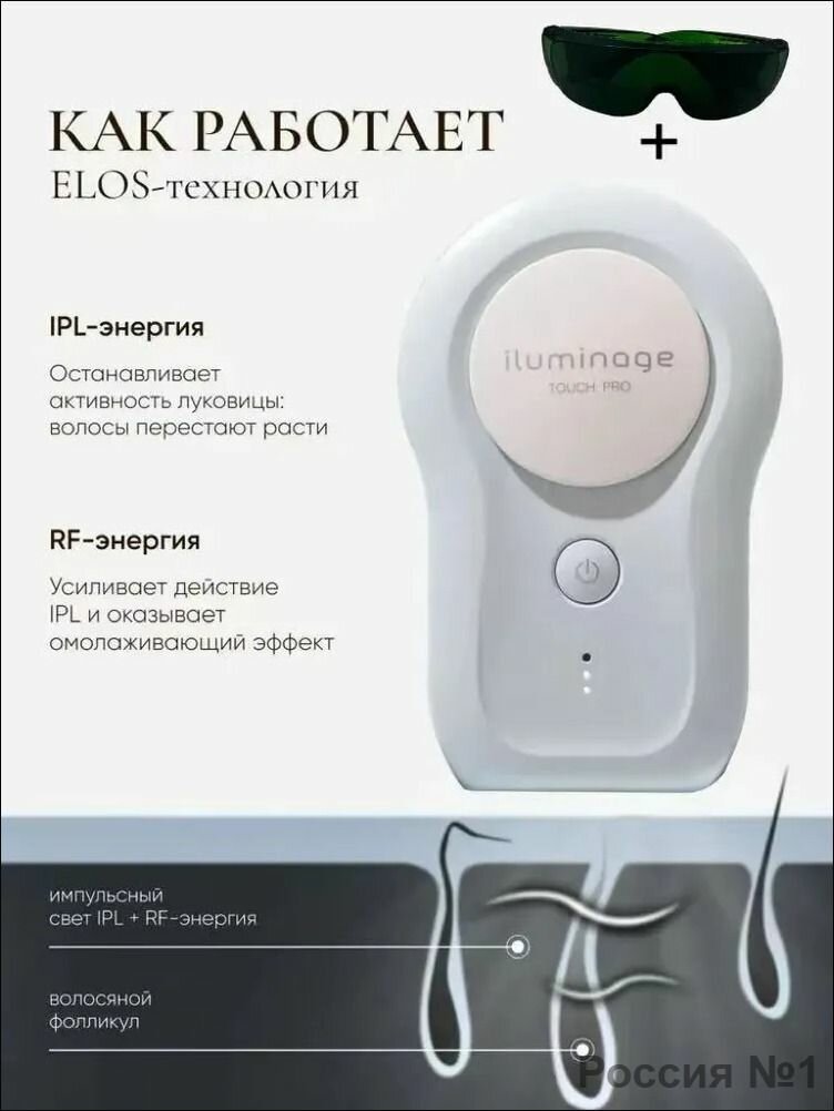 Эпилятор лазерный Лазерный эпилятор с технологией elos и функцией омоложения кожи iluminage Precise Touch Pro