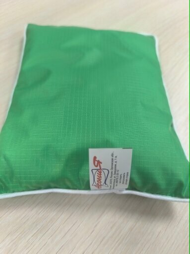 Подушка с микросферами АсониЯ, для снятия напряжения, удобна в дороге, маленькая, 20х15см, гипоаллергенная, зелёная