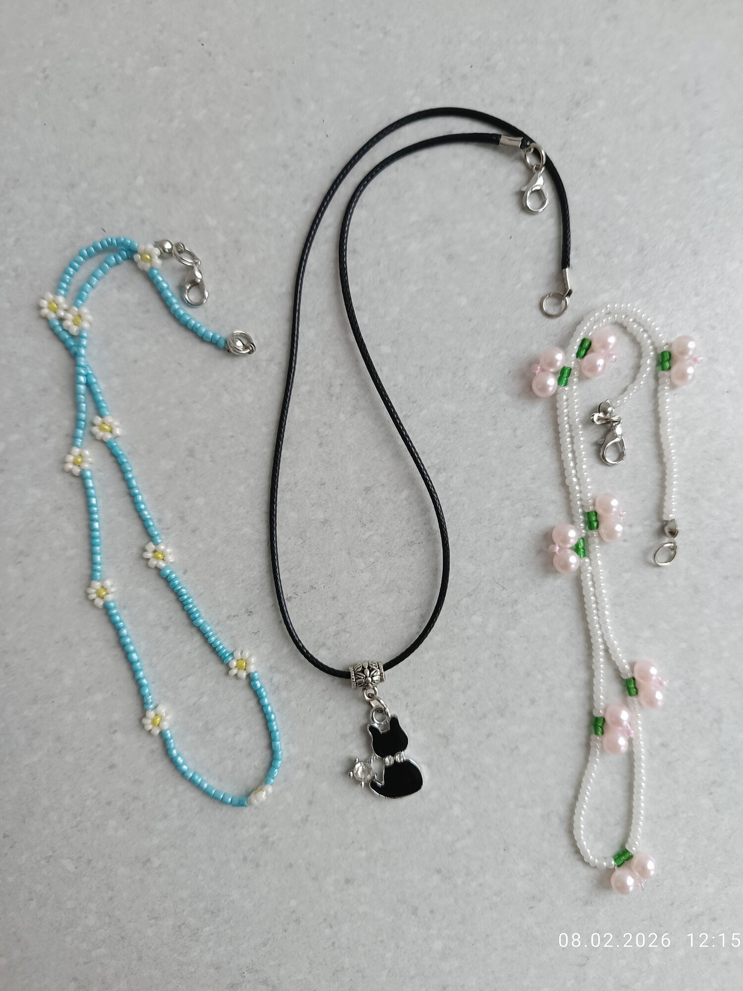 Чокер, стекло, ракушка, комплект