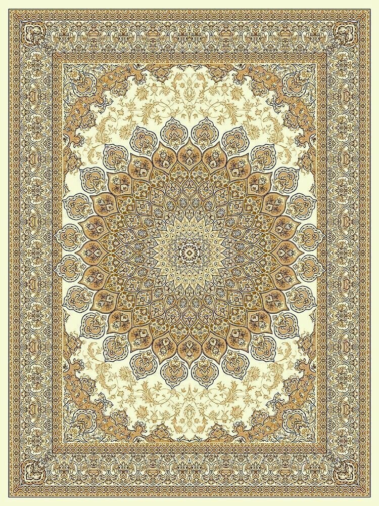 Ковер на пол в гостиную 300х500 см бежевый классический ворс 8 мм 401319 KoverVDom