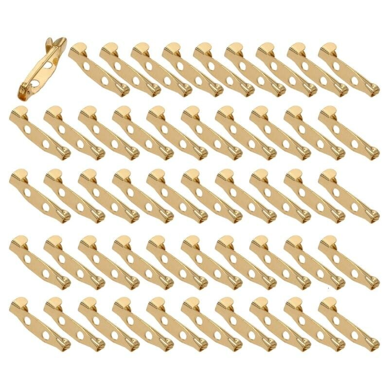 Булавки-броши безопасные, 50 шт, Золото - 20mm
