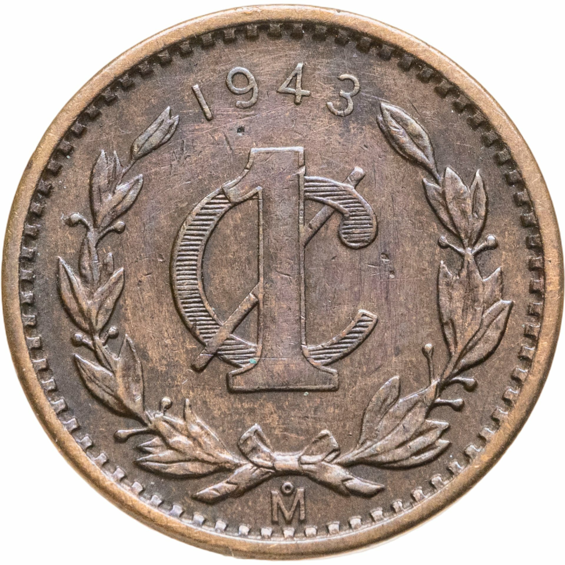 Мексика 1 сентаво (centavo) 1943