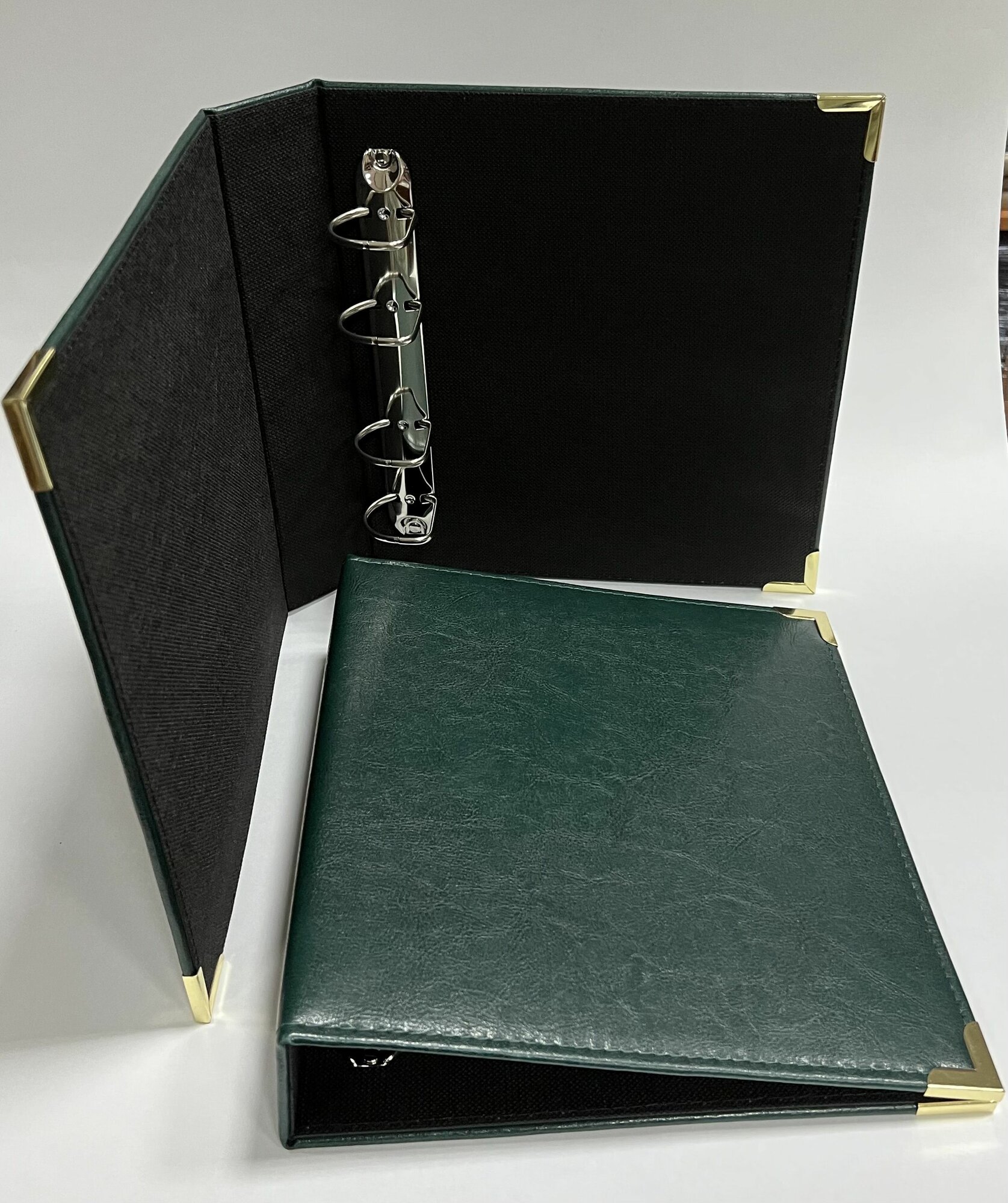 Альбом для монет из искусственной кожи с уголками зеленый (формат Оптима, без листов)