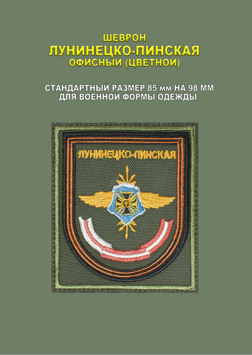 Шеврон, 175 Лунинецко-Пинская бригада связи, офисный, цветной