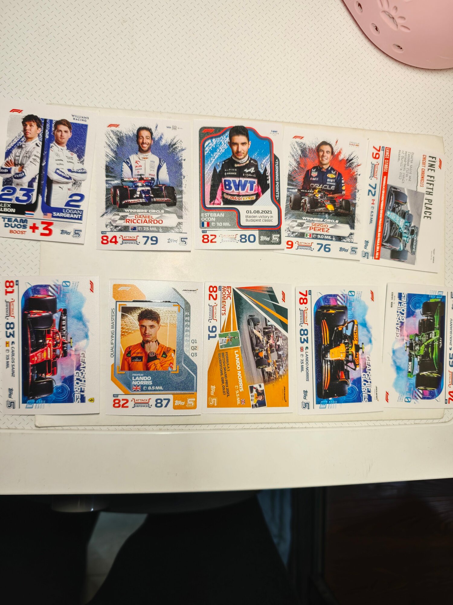 Коллекционная карточка Topps F1