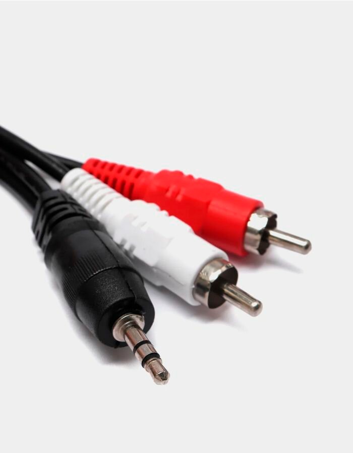Аудиокабель Jack 3.5-2xRCA 1.2 метра — фото 1