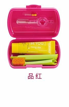 Curaprox Travel kit Портативный набор зубных щеток с отбеливающей зубной пастой для путешествий с мягкой щетиной, защищенный от моли, креативный и многофункциональный