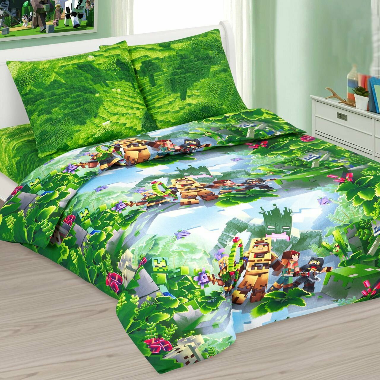 Постельное белье для кровати машинка 80х180 простынь на резинке Лабиринт 1,5 сп наволочка 70х70 бязь