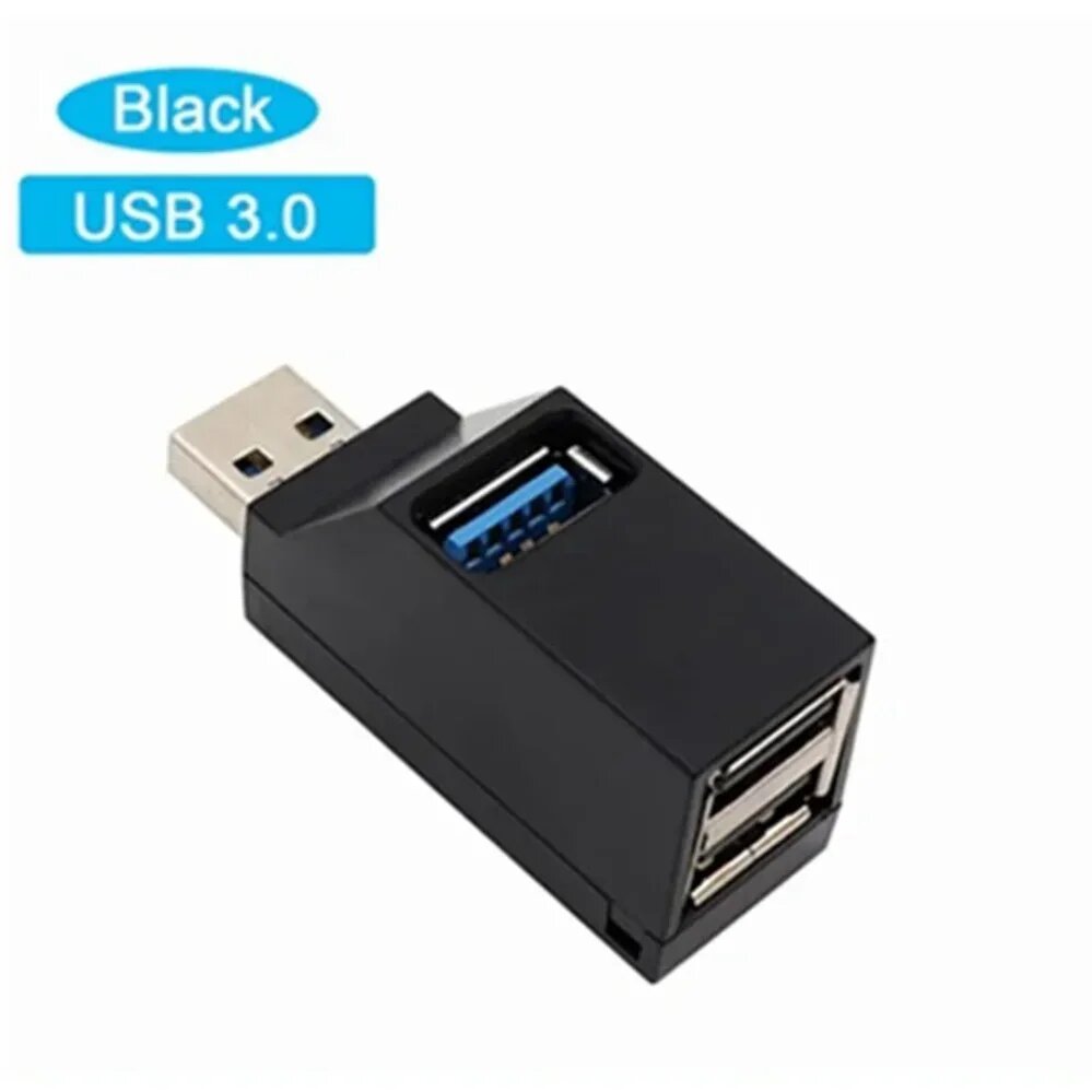 USB 3.0 концентратор PzzPss, черный