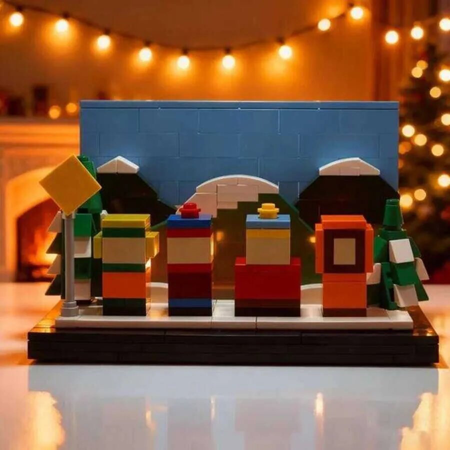 MOC South Park Почтовая открытка строительные блоки набор для детей