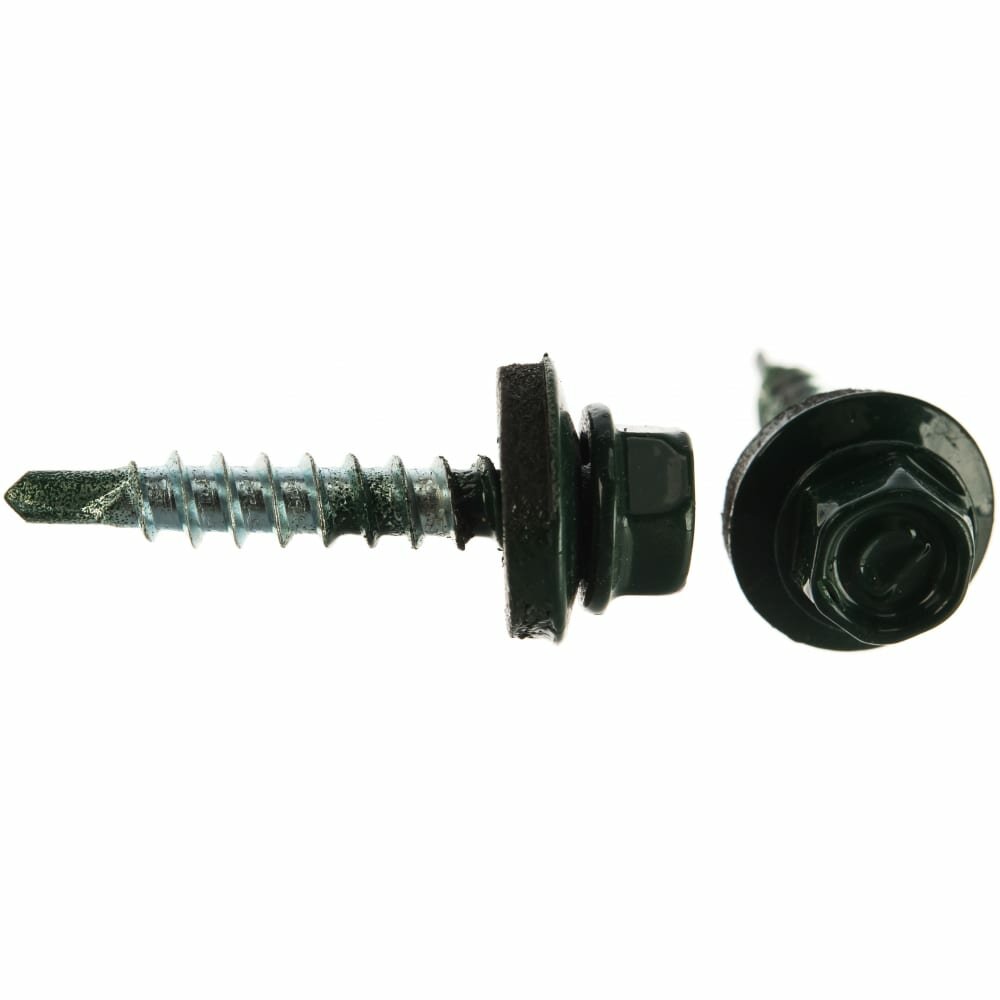 Кровельный саморез качественный крепеж 4,8/29 зеленый мох