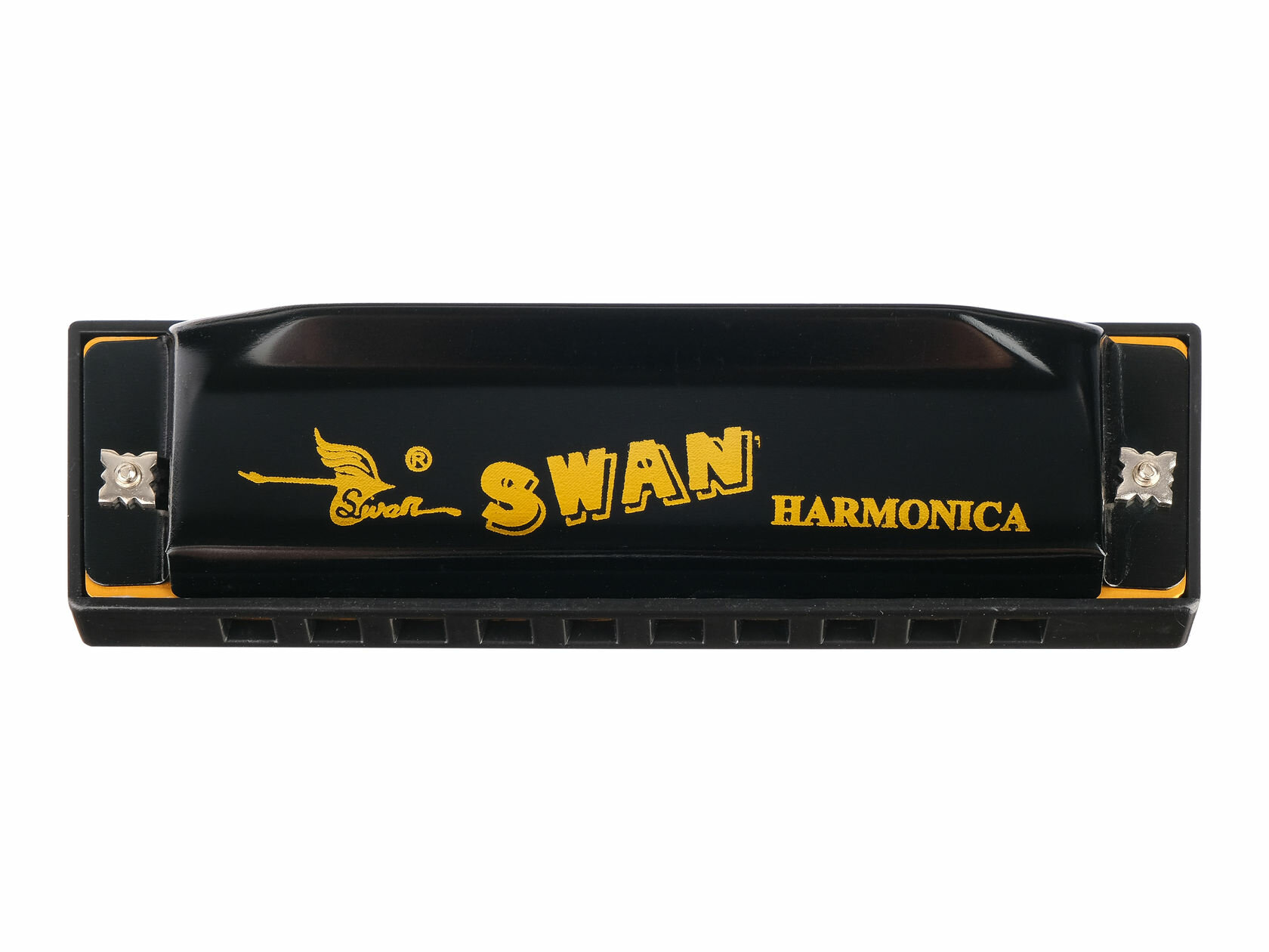 Губная гармоника Swan SW1020-4, диатоническая, 10 отверстий, алюминий, разные цвета