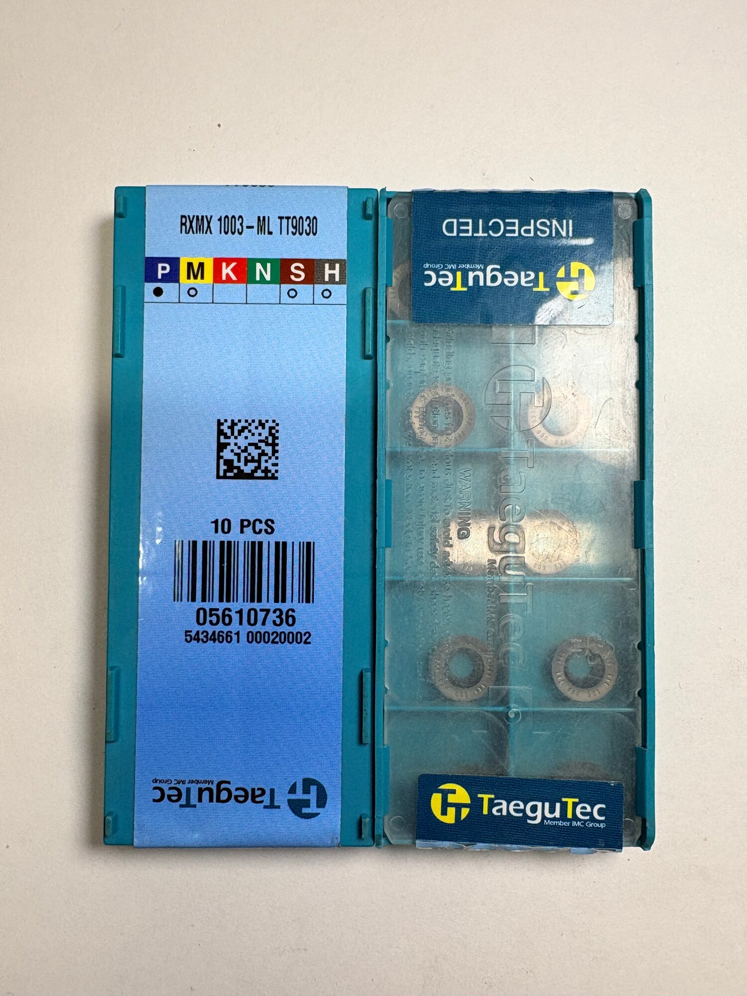 Пластина фрезерная RXMX 1003-ML TT9030 для чистовой обработки нержавейки. Цена за 10шт