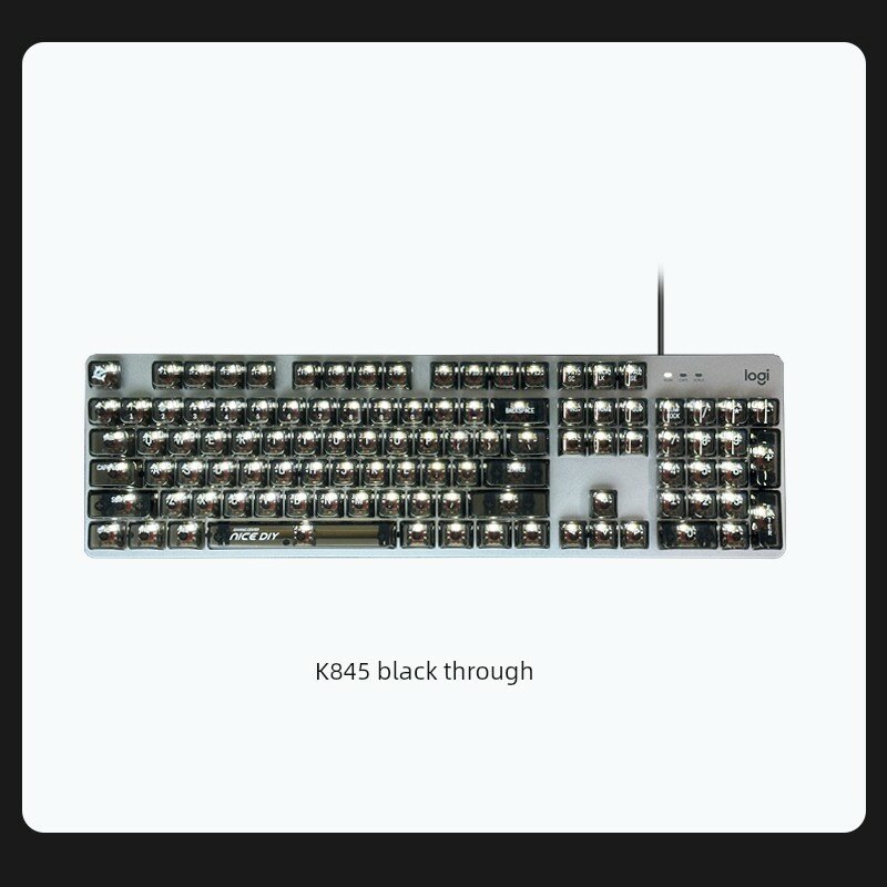 Проводная прозрачная механическая клавиатура Logitech K845 для офиса, игр, киберспорта, с подсветкой, высокой