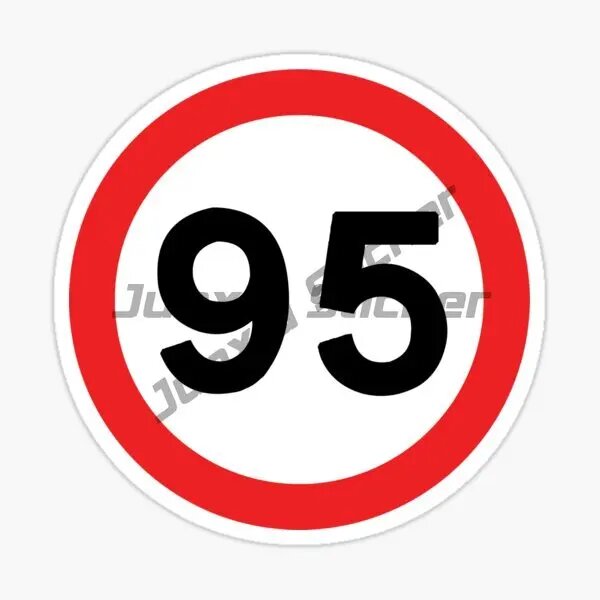 Наклейка "95" style P, 16cm
