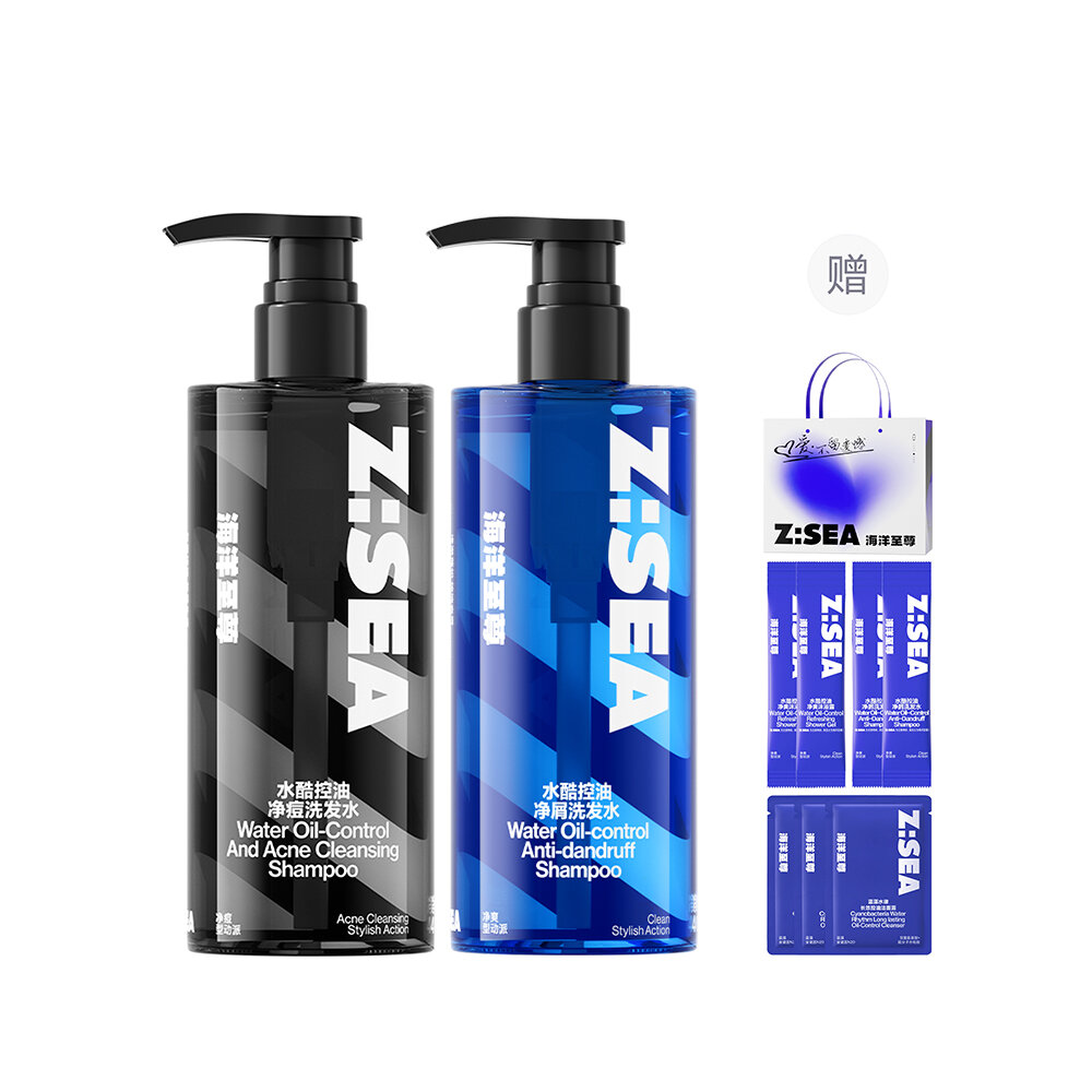 Шампунь мужской HAIYANGZHIZUN Water Cooling Anti-Dandruff, Oil Control Shampoos+Acne-Fighting Shampoos