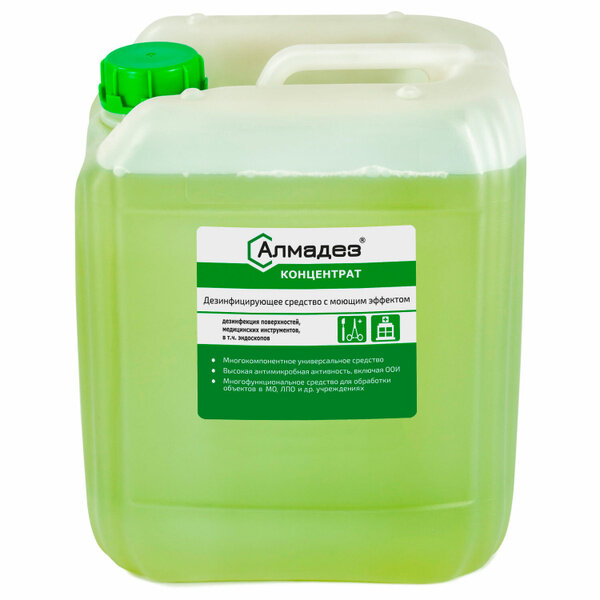 "Алмадез" концентрат, дезинфицирующее средство с моющим эффектом, 5 л