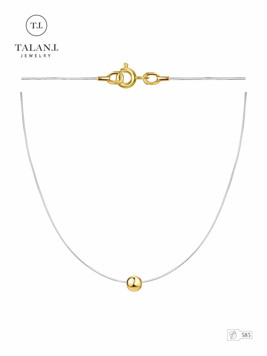 Колье, желтое золото, 585 проба