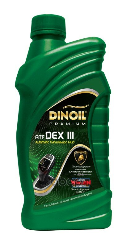 441639 DINOIL ATF DEX III 1L масло трансмиссионное GM DEXRON III H/G/F, MB 236.1(5), ZF TE-ML 02F/ шт. DINOIL арт. 1640