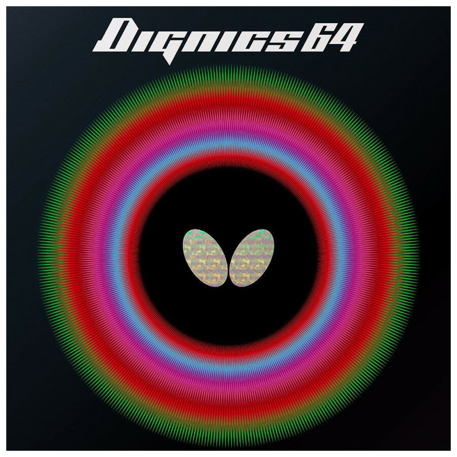 Накладка для настольного тенниса Butterfly Dignics 64, Red, 2.1