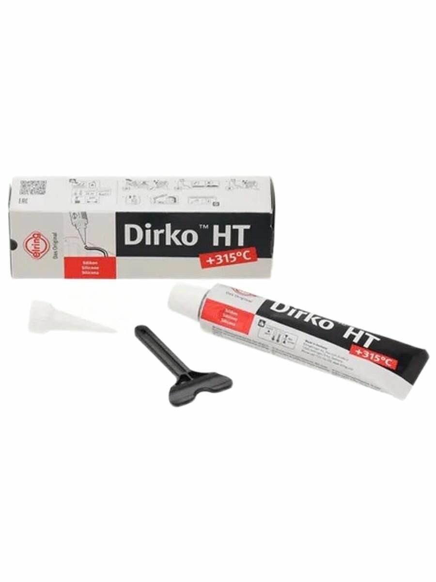Герметик автомобильный черный Elring 006.553 (-60/+315) тюбик 70 мл. Dirko HT