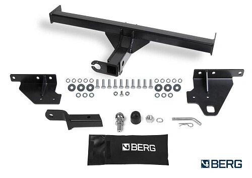 Фаркоп под квадрат Berg для Nissan X-Trail (Ниссан Х-Трейл) T32 2015-2018 2018-н. в, шар E, 1500/75 кг, F.4113.001