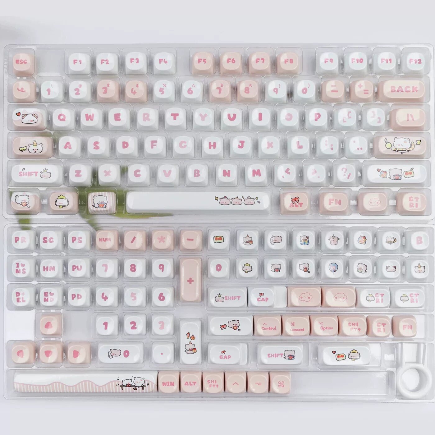 Керамические кейкапы Hatsune Miku, двухмерные, высококачественные PBT с сублимационной печатью, для немеханических