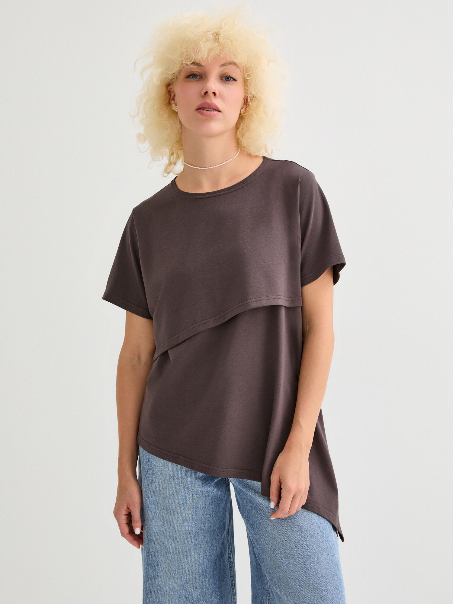 Футболка для кормящих мам для беременных и кормящих