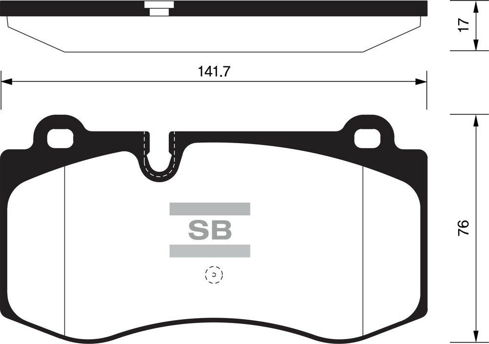 Колодки тормозные передние SANGSIN SP2195 Mercedes-Benz S600 07-11