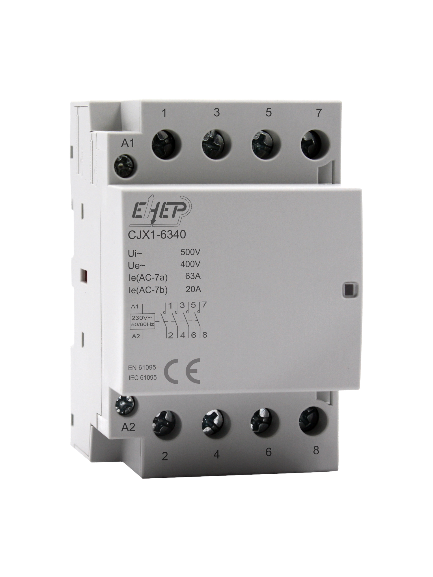 Контактор модульный ENER-R CJX1-6340 4P 63A 4NO 230VAC 50/60Hz