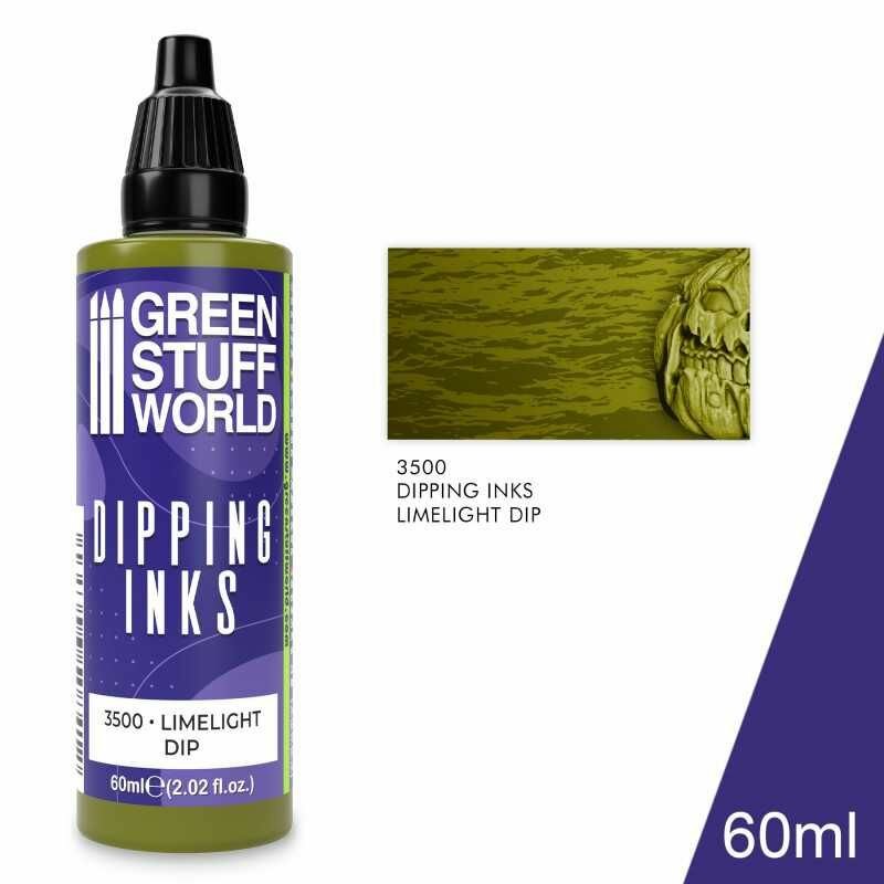 Краска акриловая 3500 цвет Limelight Dip, 60 мл, Dipping Inks, Green Stuff World