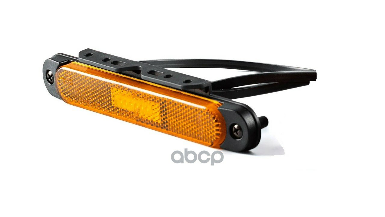 Фонарь габаритный LED 12-36В, жёлтый со светоотражателем, кронштейном и проводом. Fristom арт. FT065ZKLED