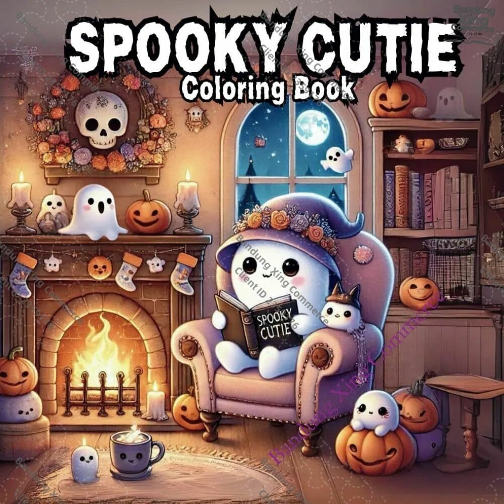 Раскраска антистресс для взрослых и подростков Coco Wyo -SPOOKYCUTIE 15