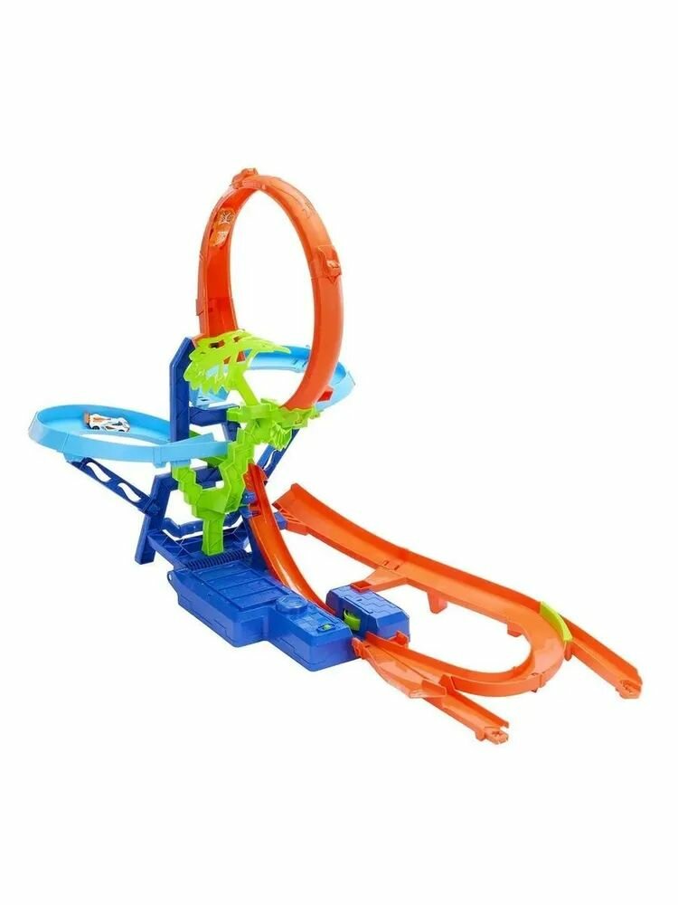 Игровой набор Hot Wheels Столкновение в воздухе с пусковой установкой JFD12