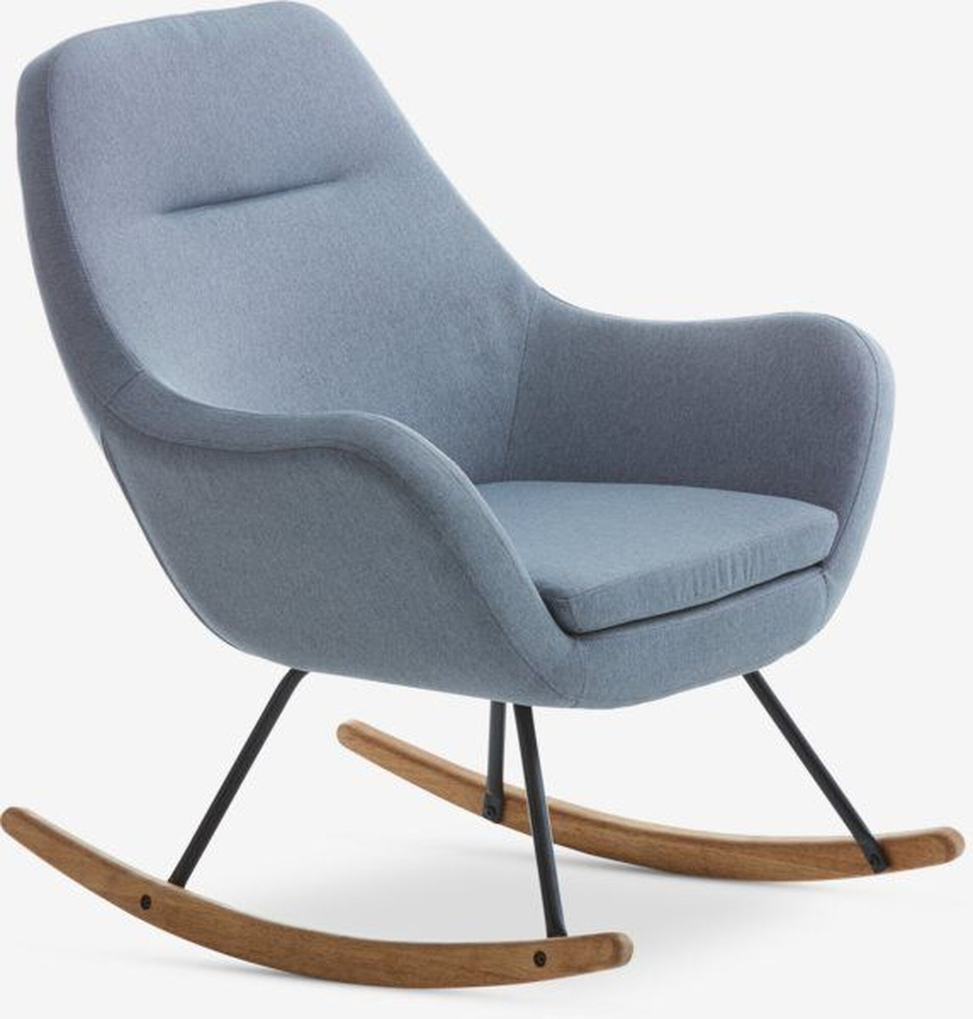 Кресло-качалка Jysk NEBEL , цвет светло-голубой Ш75 x В93 x Г93 см