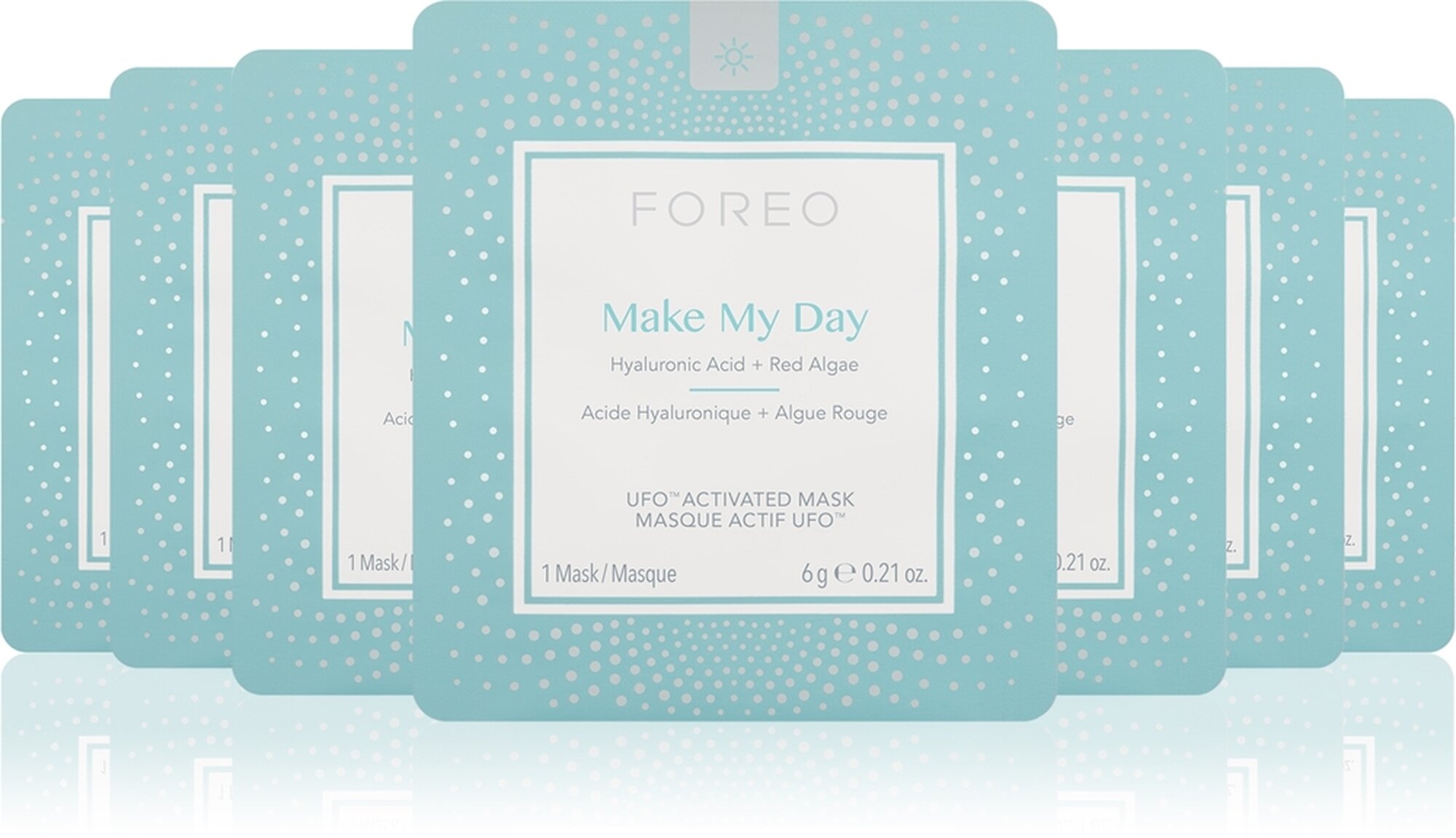 Foreo Защитная маска для лица с увлажняющим эффектом UFO Make My Day, 7х6 гр