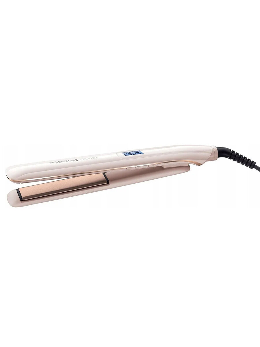 Выпрямитель для волос Remington S9100 PROluxe кремовый, профессиональный утюжок Ремингтон с интеллектуальной технологией OPTHeat, стайлер с керамическим покрытием Ultimate Glide