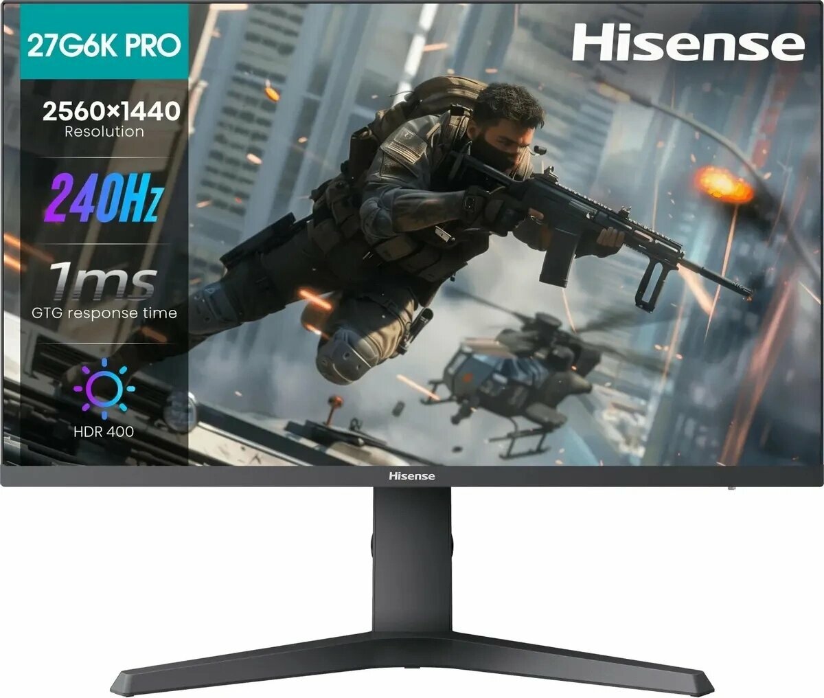 Монитор Hisense 27G6K-PRO 240Hz 2K IPS 27", Black