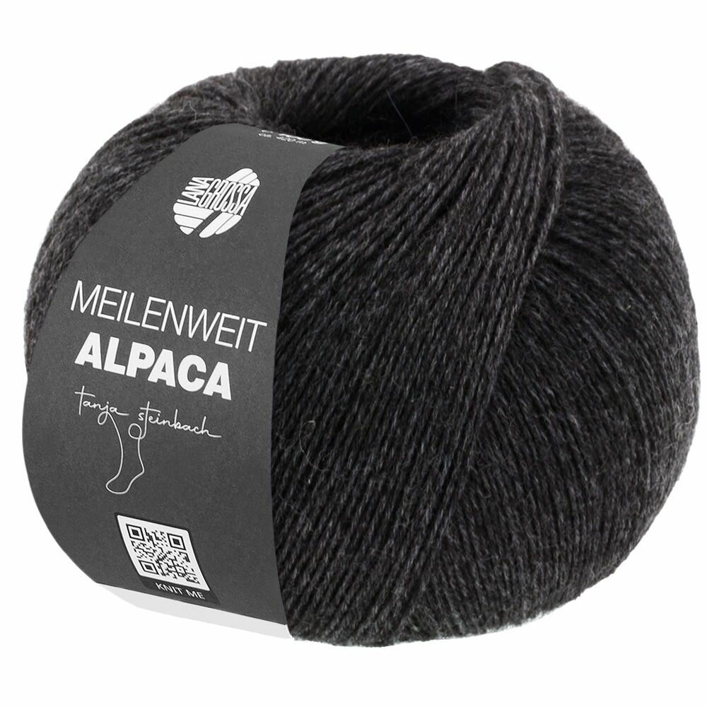 Носочная пряжа Lana Grossa Alpaca Meilenweit 100 (2028) 1 моток 100 г/400 м