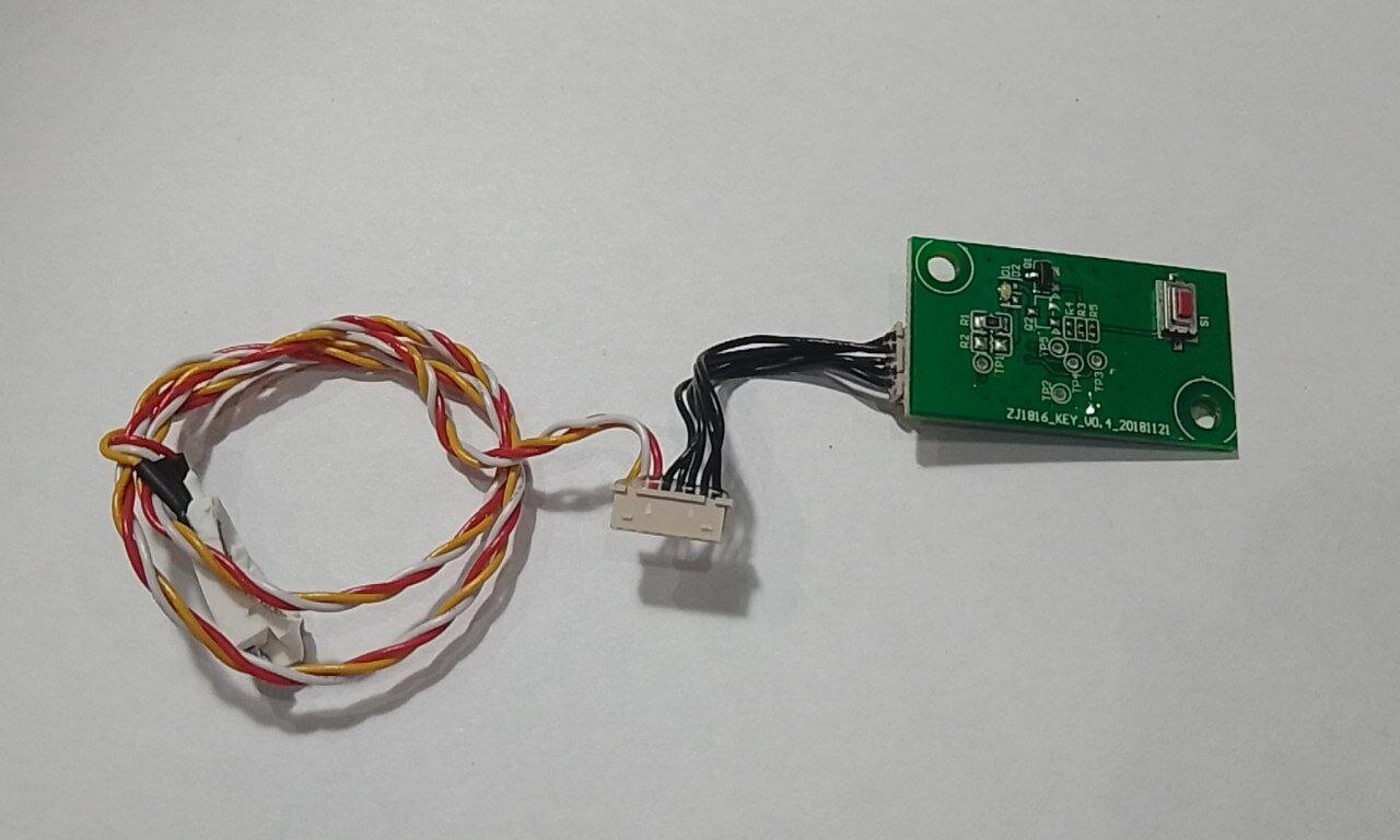 Кнопка сброса + магнитный датчик (ZJ1816_KEY_V0.4_20181121) (RoHS SEIKI201 94V-0 E362430) робота пылесоса ECOVACS (DEEBOT N8) (DLN26)