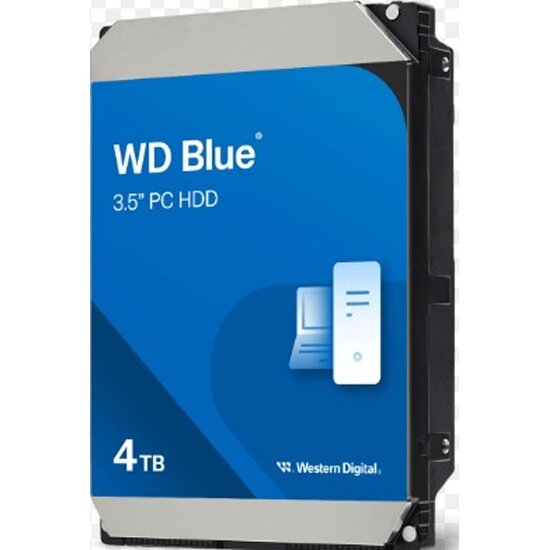 Жесткий диск Western Digital 3.5" WD Blue 4.0 Tb, SATA III, 128 Mb, 5400 rpm CMR (WD40EZZX)