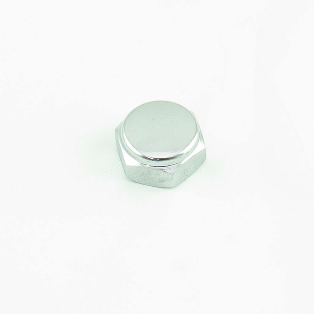 Гайка рулевой колонки для мопеда Альфа, Дельта (хром)